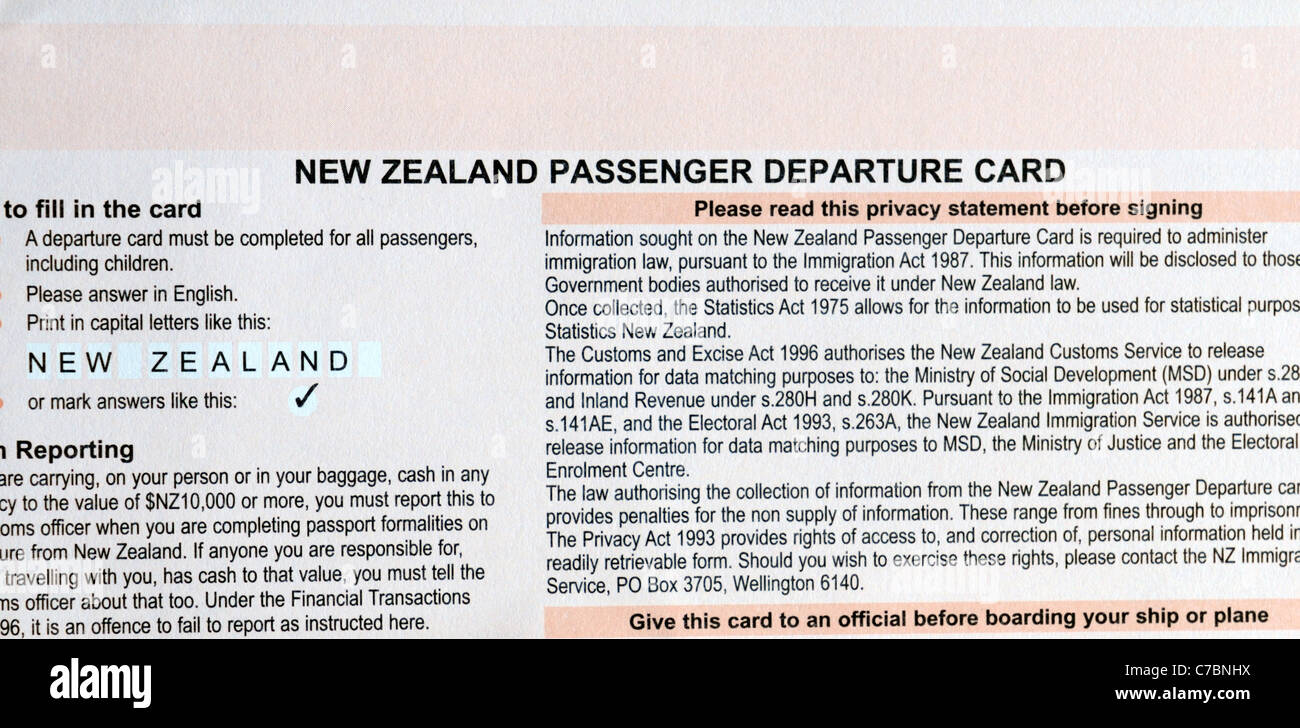 immigration form landing disembarkation card travel visa application ...