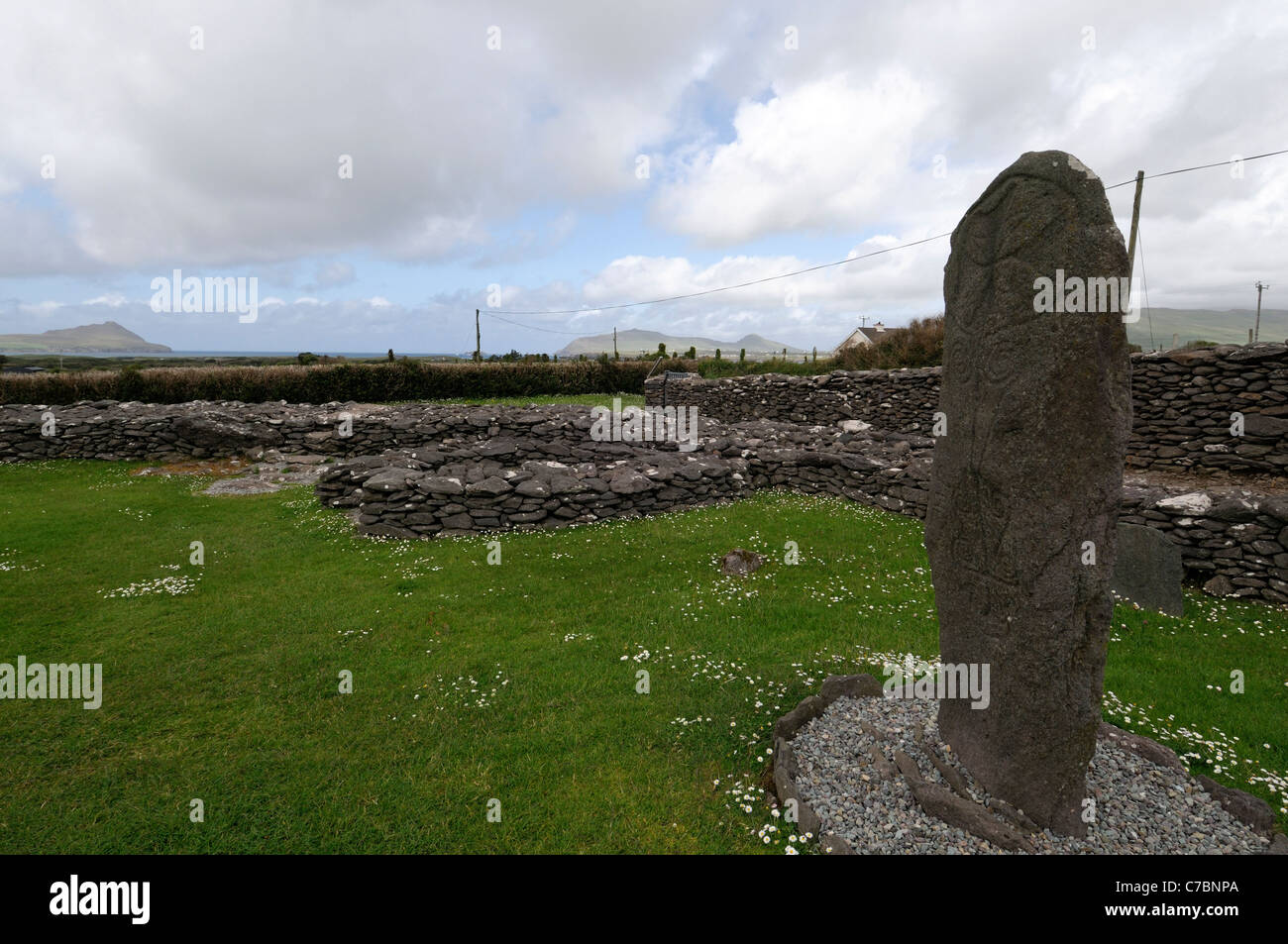 Reask Stone Reask Monastic Site Ballyferriter Dingle Peninsula County ...