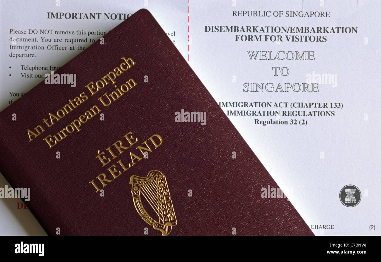 immigration form landing disembarkation card travel visa application ...