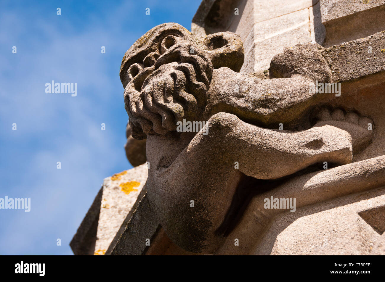 Stone carving grotesque gargoyle hi-res stock photography and images ...