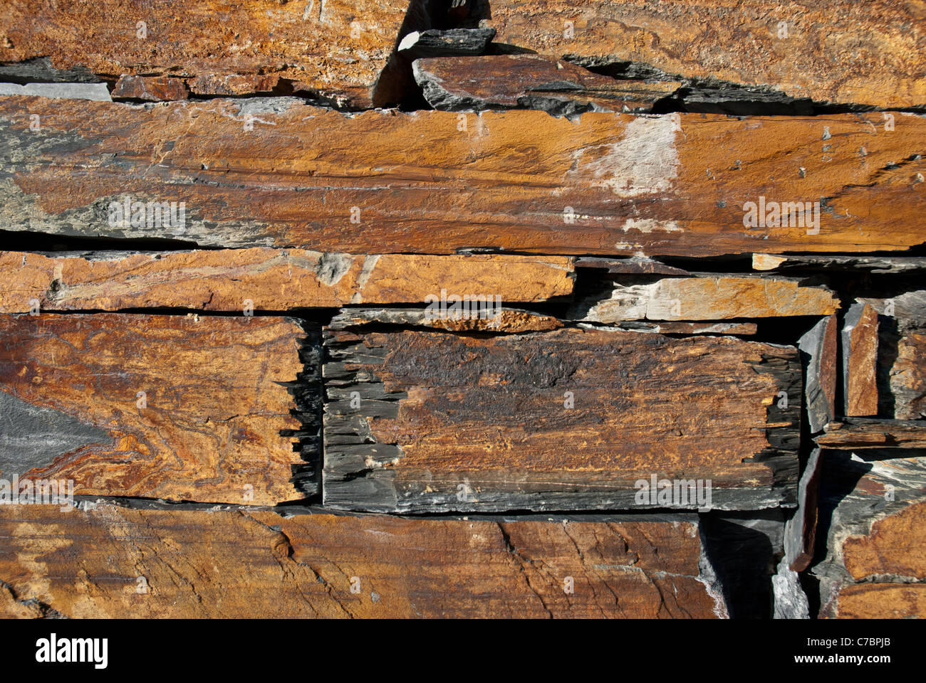 Background texture of earthy colored shale stone Stock Photo - Alamy
