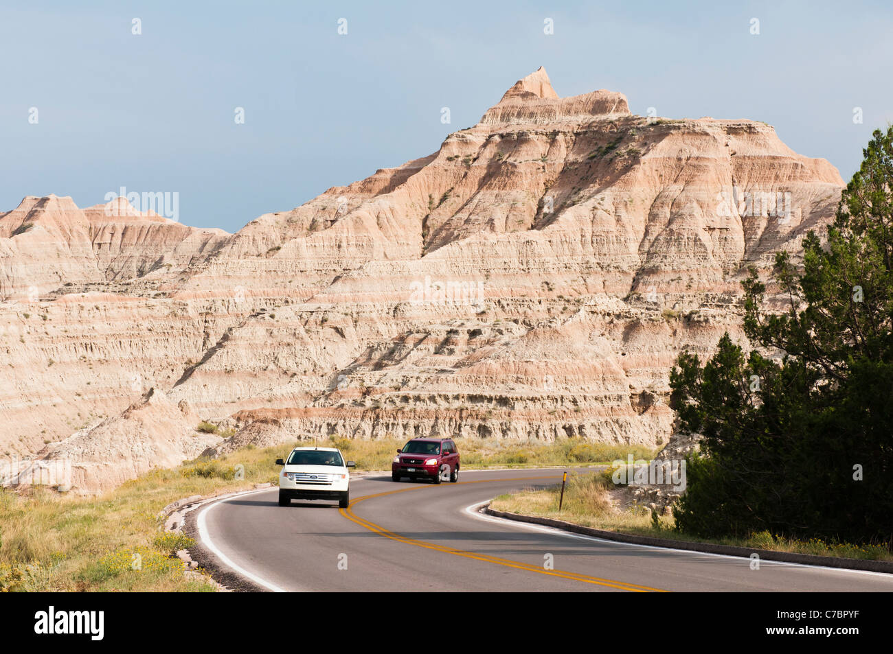 Drive through the badlands hi-res stock photography and images - Alamy