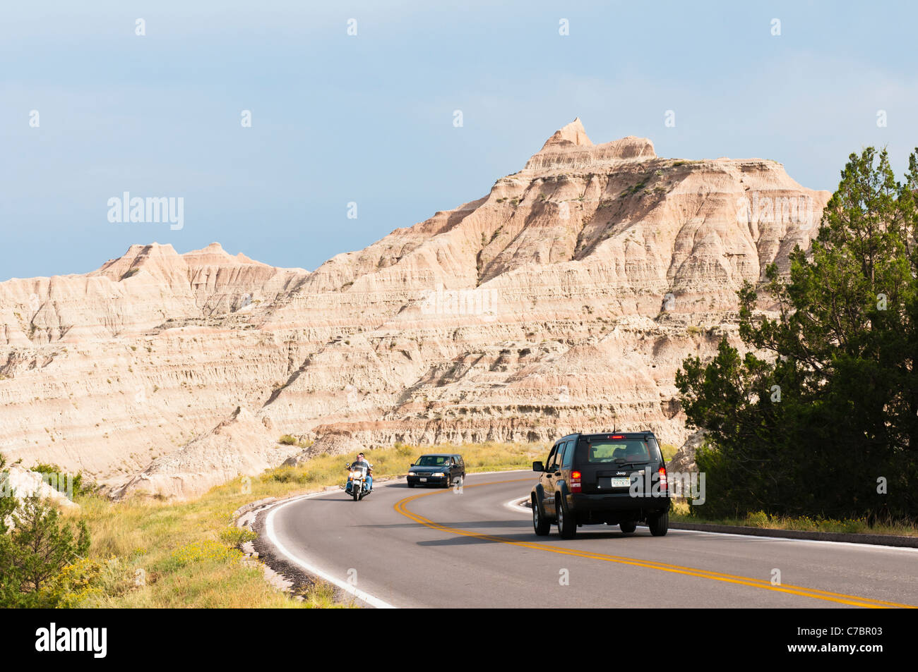 Drive through the badlands hi-res stock photography and images - Alamy