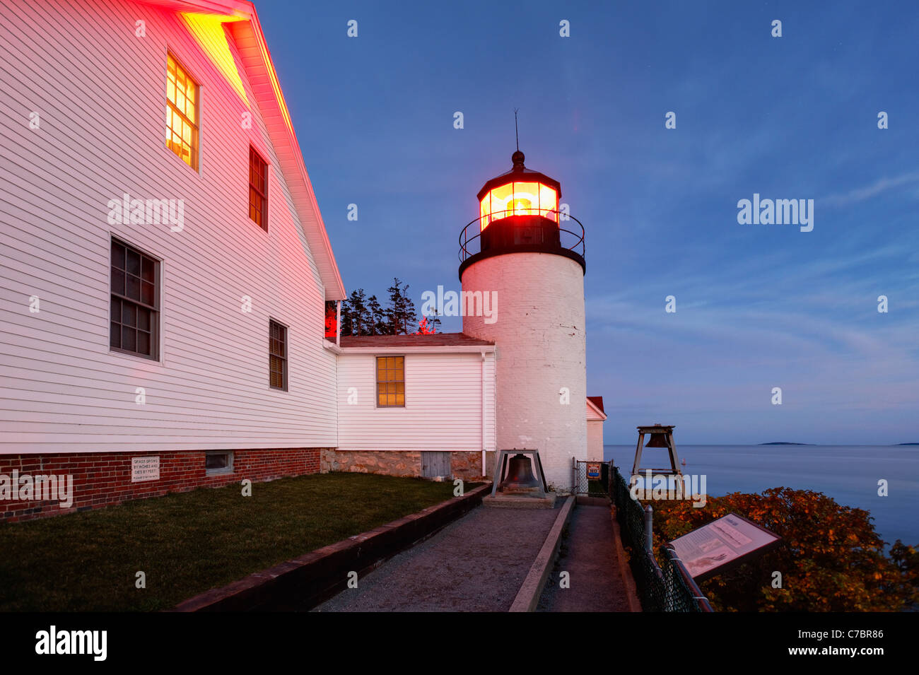 Bass harbor head lighthouse acadia national park hi-res stock ...