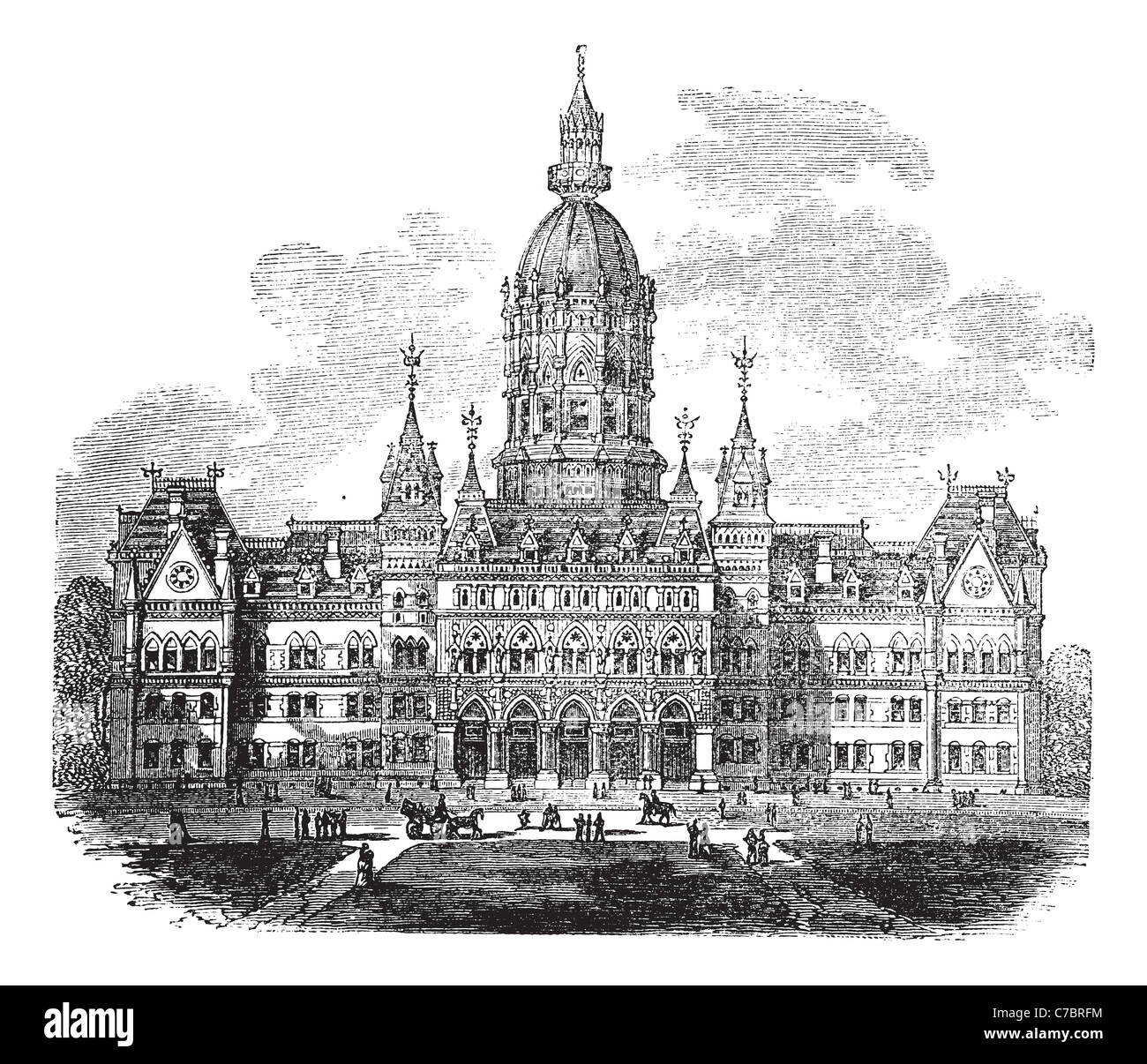 Picture new old building Cut Out Stock Images & Pictures - Alamy