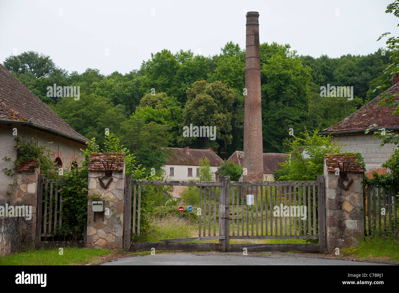 Disused factory, France Stock Photo - Alamy