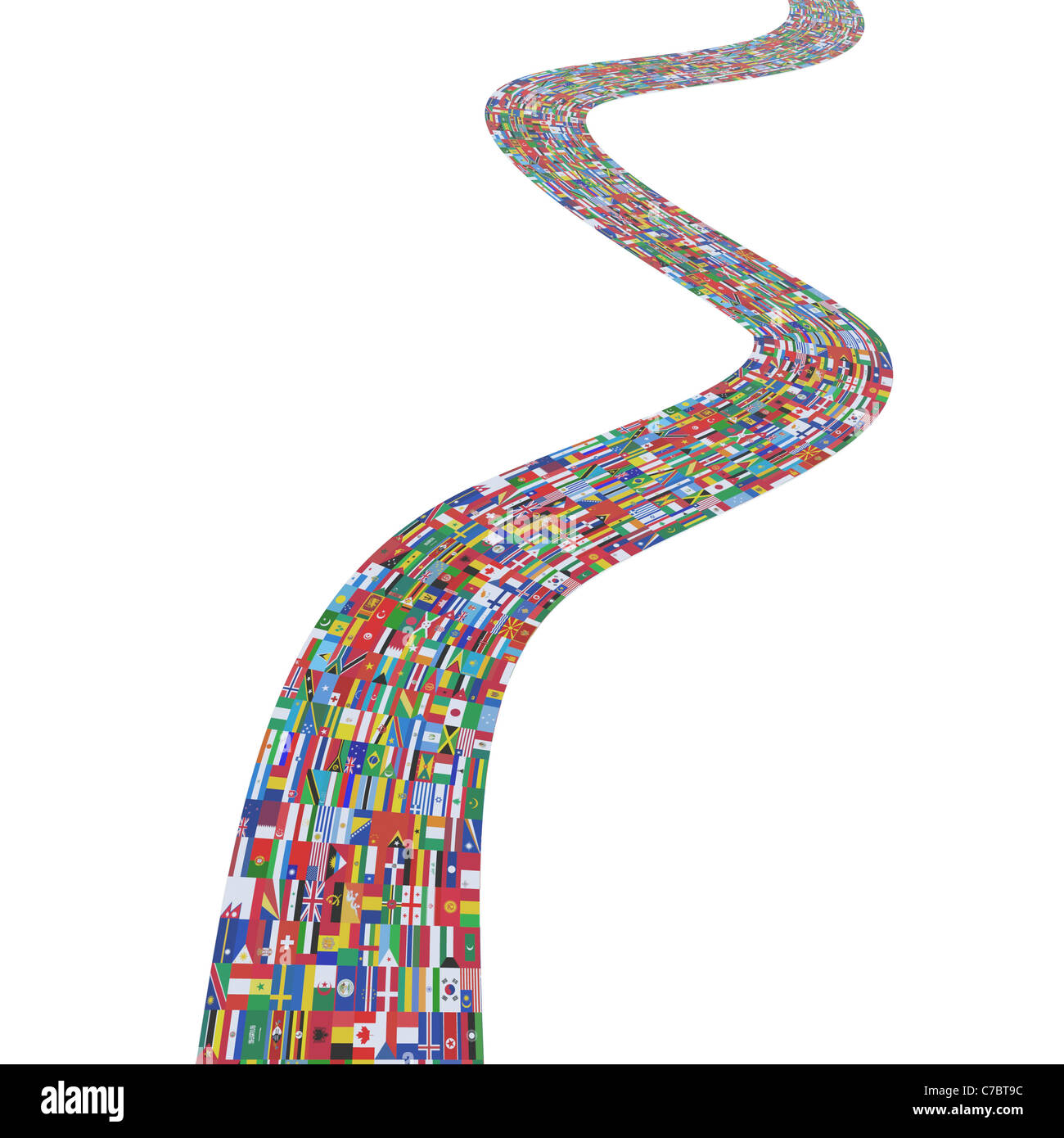 International road Cut Out Stock Images & Pictures - Alamy