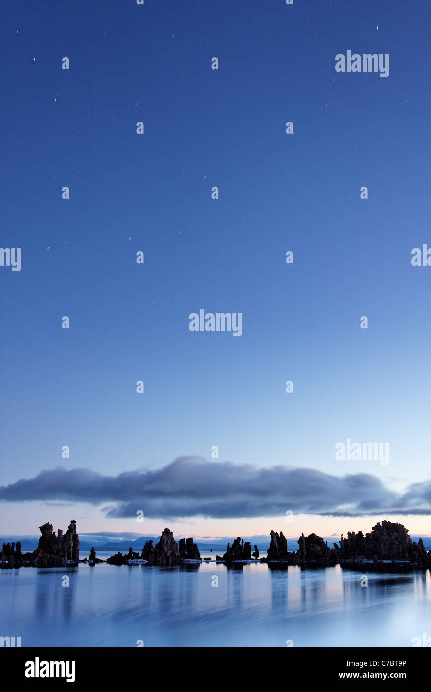 Mono Lake tufta rock formations at sunrise, South Tufta, eastern ...