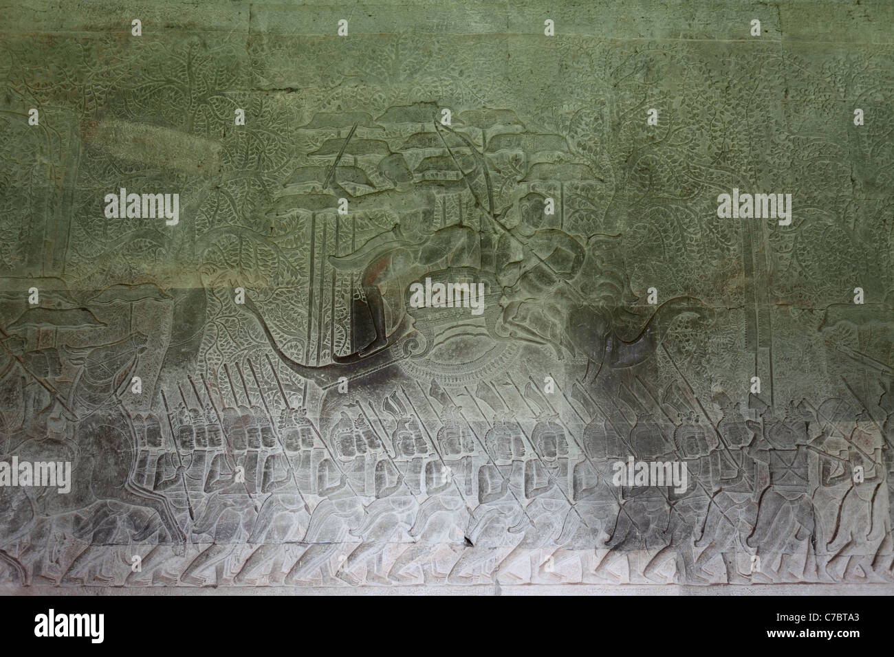 Carvings at Angkor Wat, Cambodia Stock Photo - Alamy