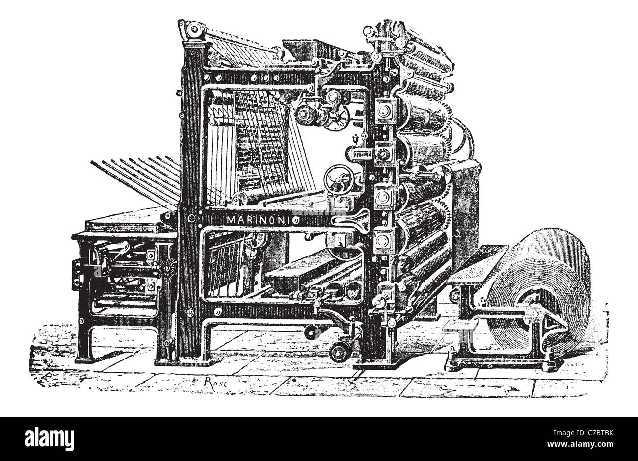 Rotary printing press hi-res stock photography and images - Alamy