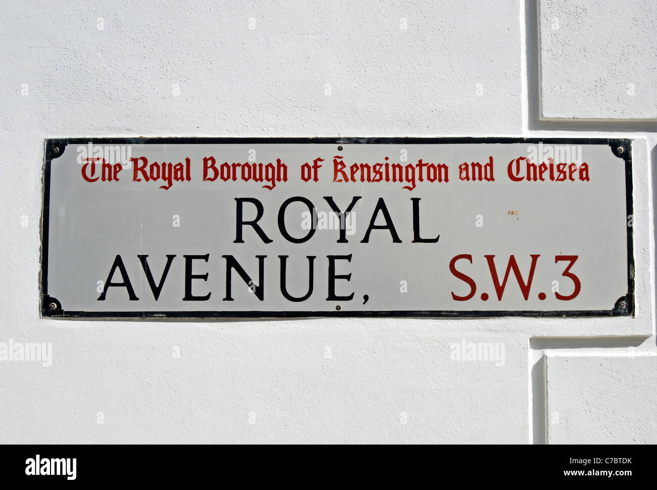 street name sign for royal avenue, chelsea, london, england Stock Photo ...