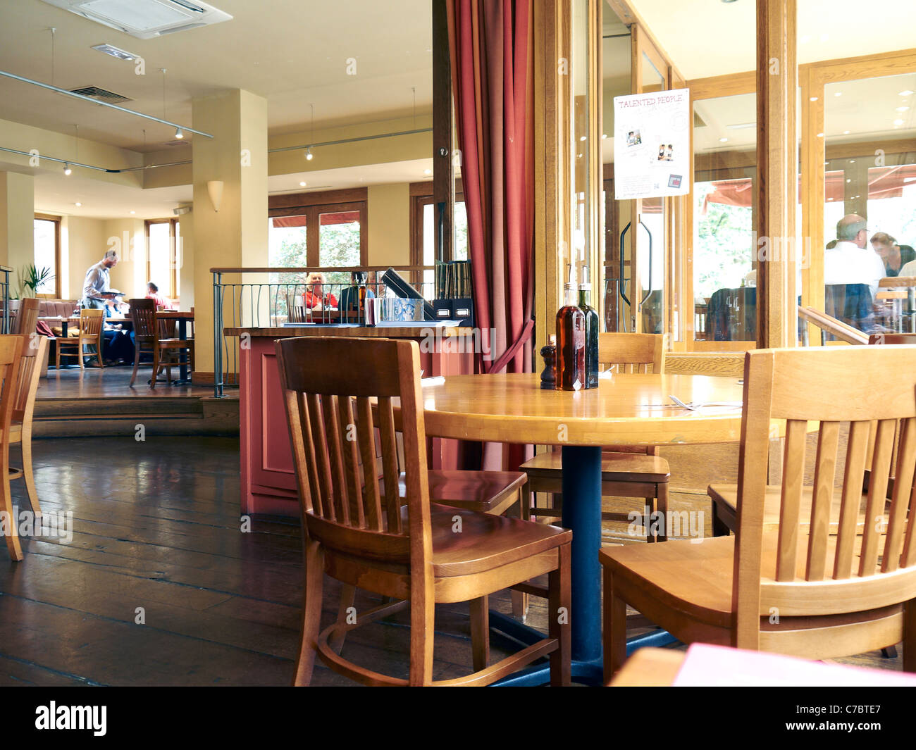 Inside Zizzi restaurant in Chester Cheshire UK Stock Photo - Alamy