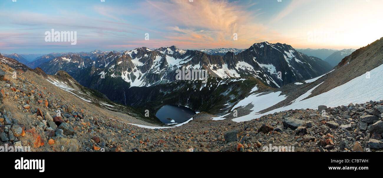 View of Doubtful Lake and Washington's North Cascade Mountains from ...