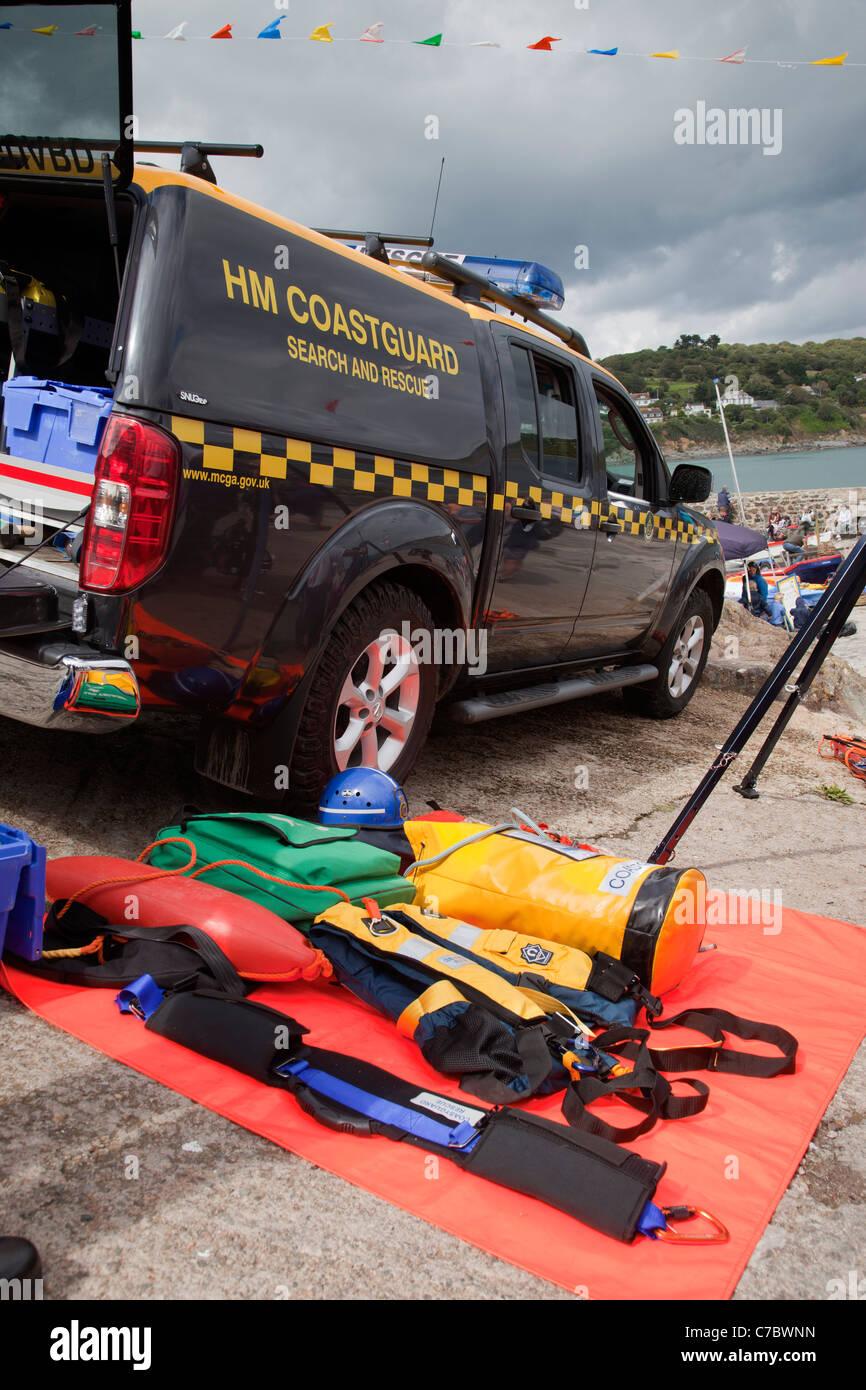 Coverack coastguard display lifeboat day hi-res stock photography and ...