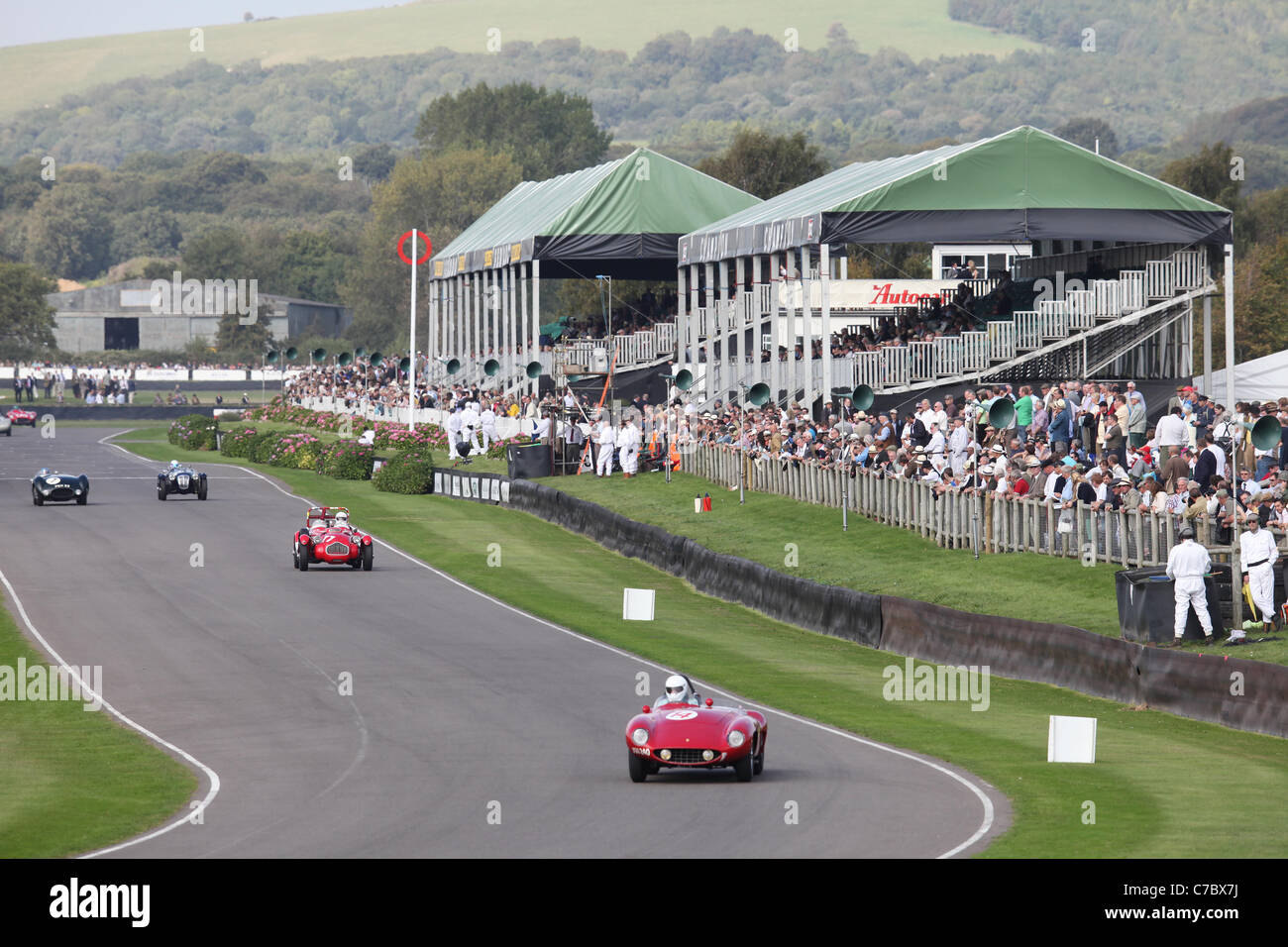 General view of Goodwood Motor Circuit on the first day of the Goodwood ...