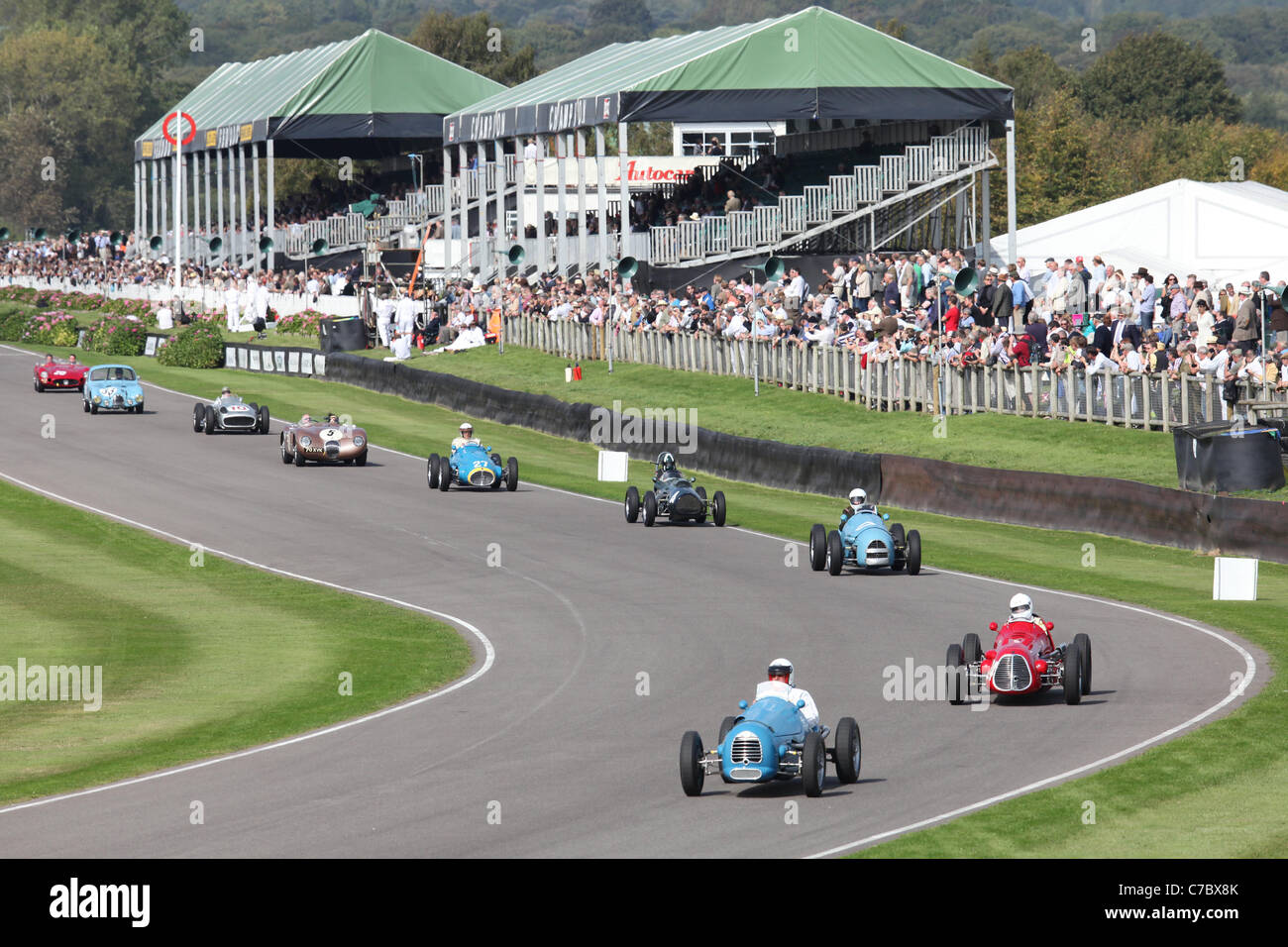 General view of Goodwood Motor Circuit on the first day of the Goodwood ...