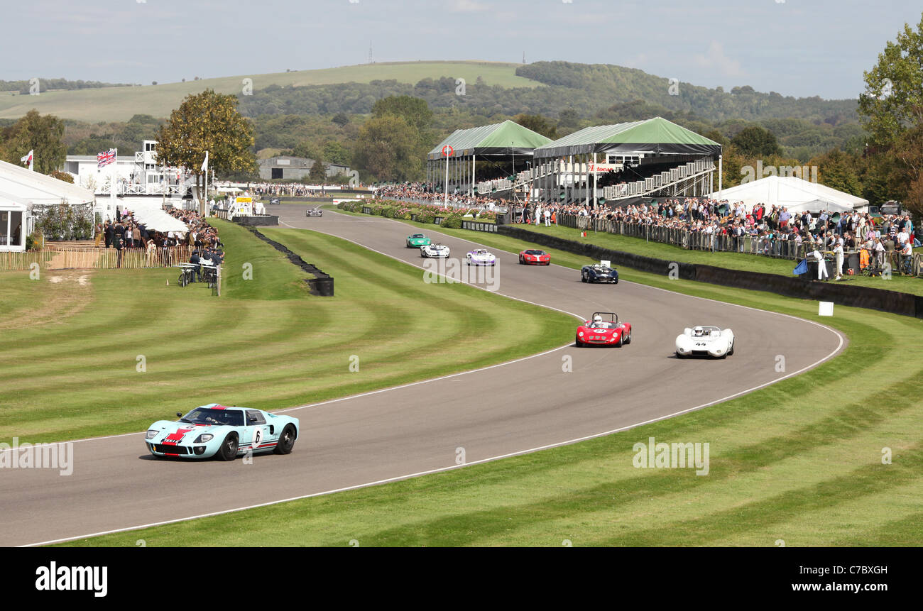 General view of the Goodwood Motor Circuit on the first day of the ...