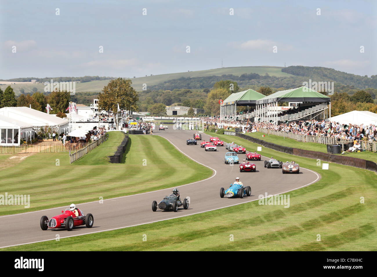 General view of the Goodwood Motor Circuit on the first day of the ...