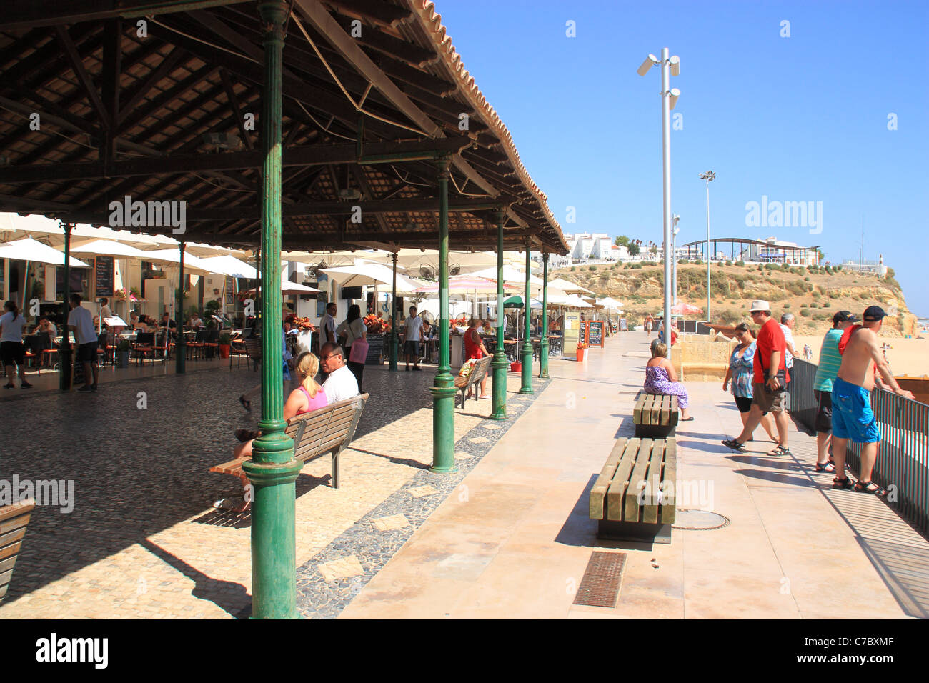 Fishermans beach in albufeira algarve hi-res stock photography and ...
