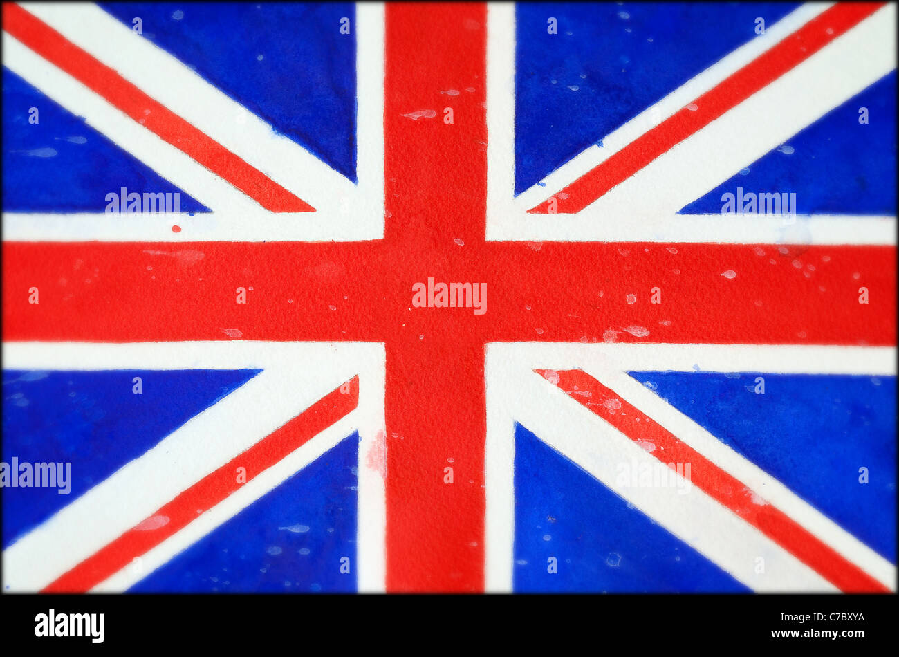 Hand painted watercolour of the Union Jack, otherwise known as The ...