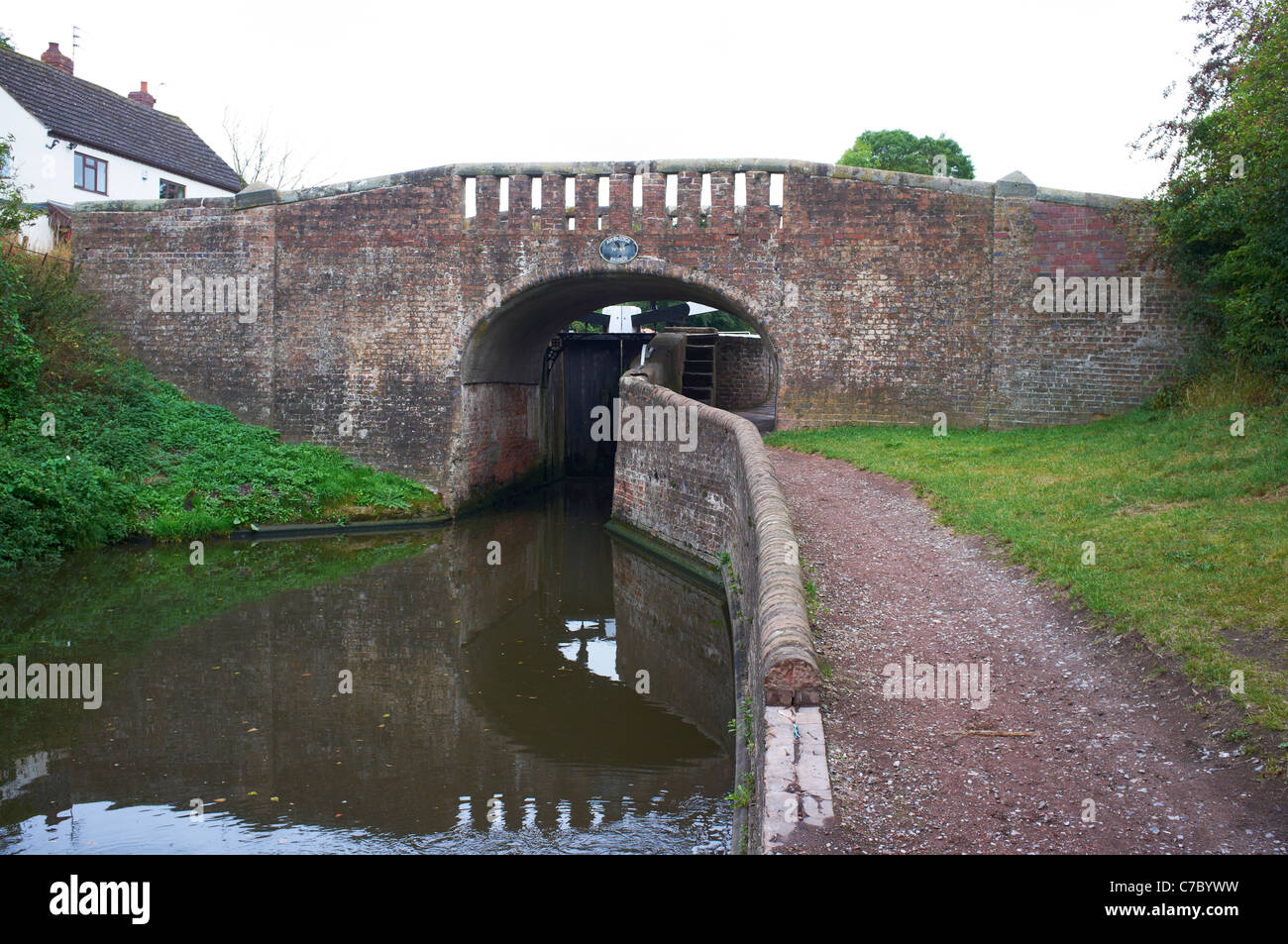 Awbridge Lock Wombourne Staffordshire West Midlands UK Stock Photo - Alamy