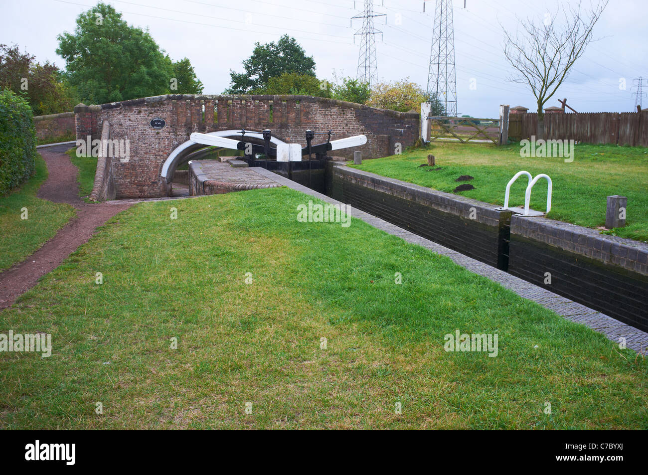 Awbridge Lock Wombourne Staffordshire West Midlands UK Stock Photo - Alamy