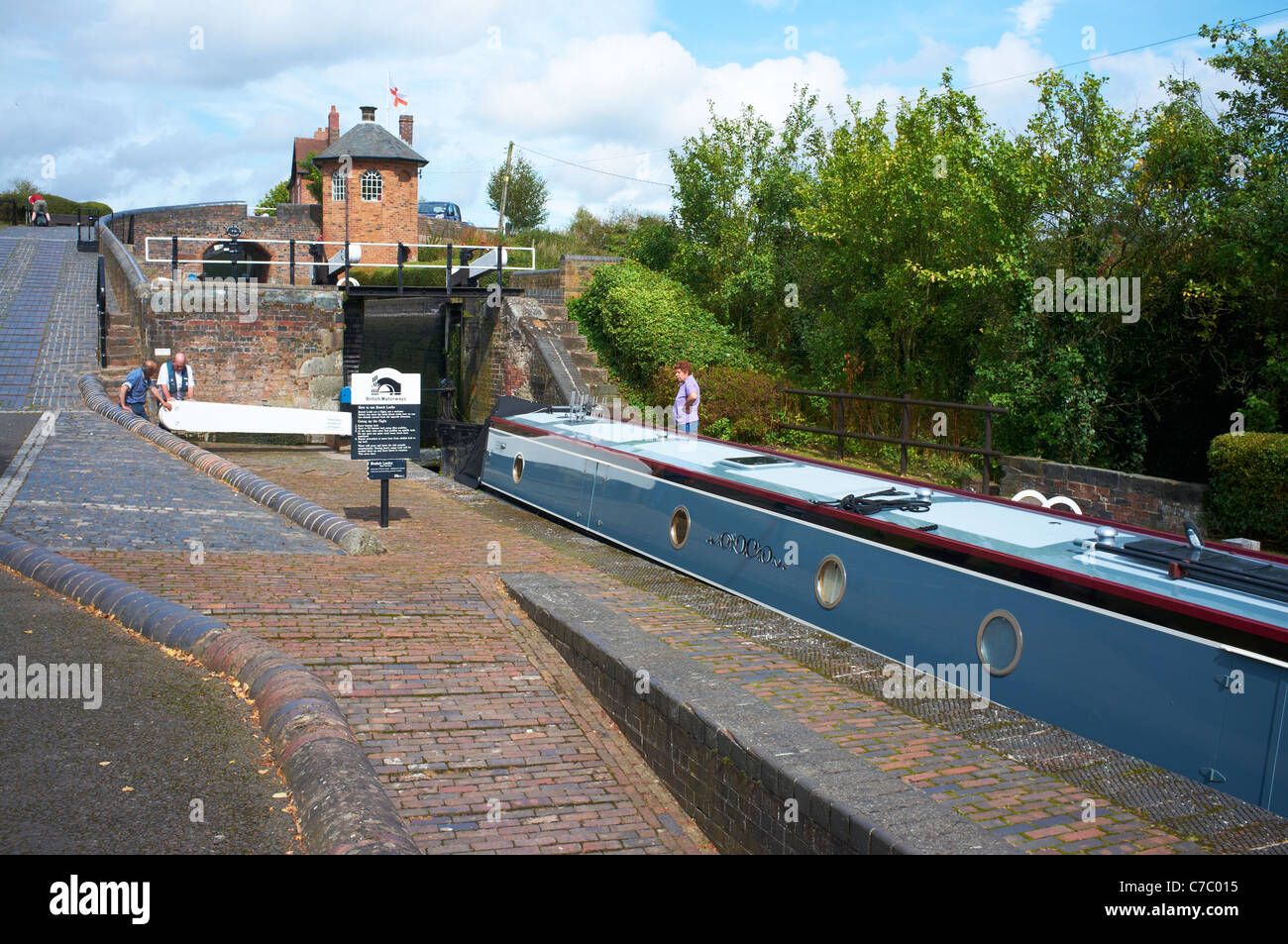 Bratch Locks Wombourne Staffordshire West Midlands UK Stock Photo - Alamy