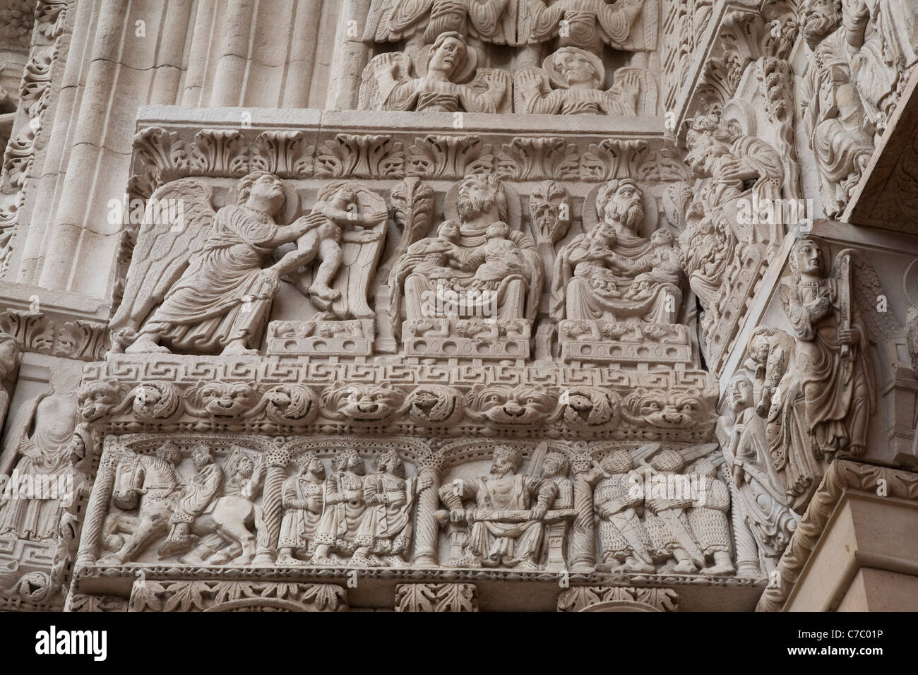 Facade of St Trophime Church; Arles; France Stock Photo - Alamy