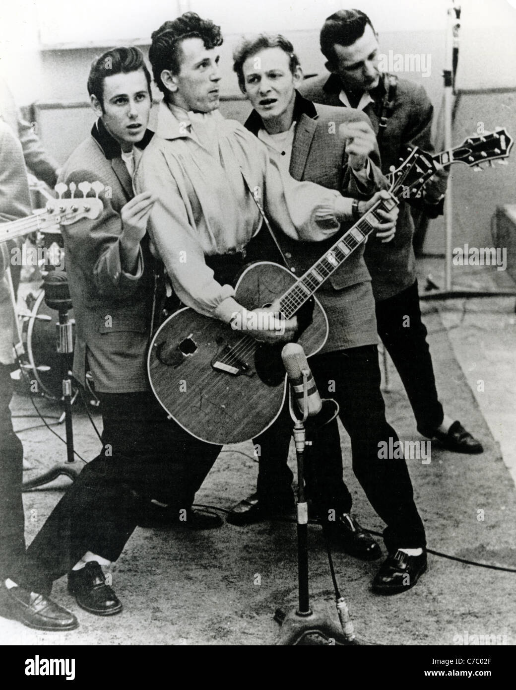 GENE VINCENT AND THE BLUE CAPS - US group about 1957 Stock Photo - Alamy