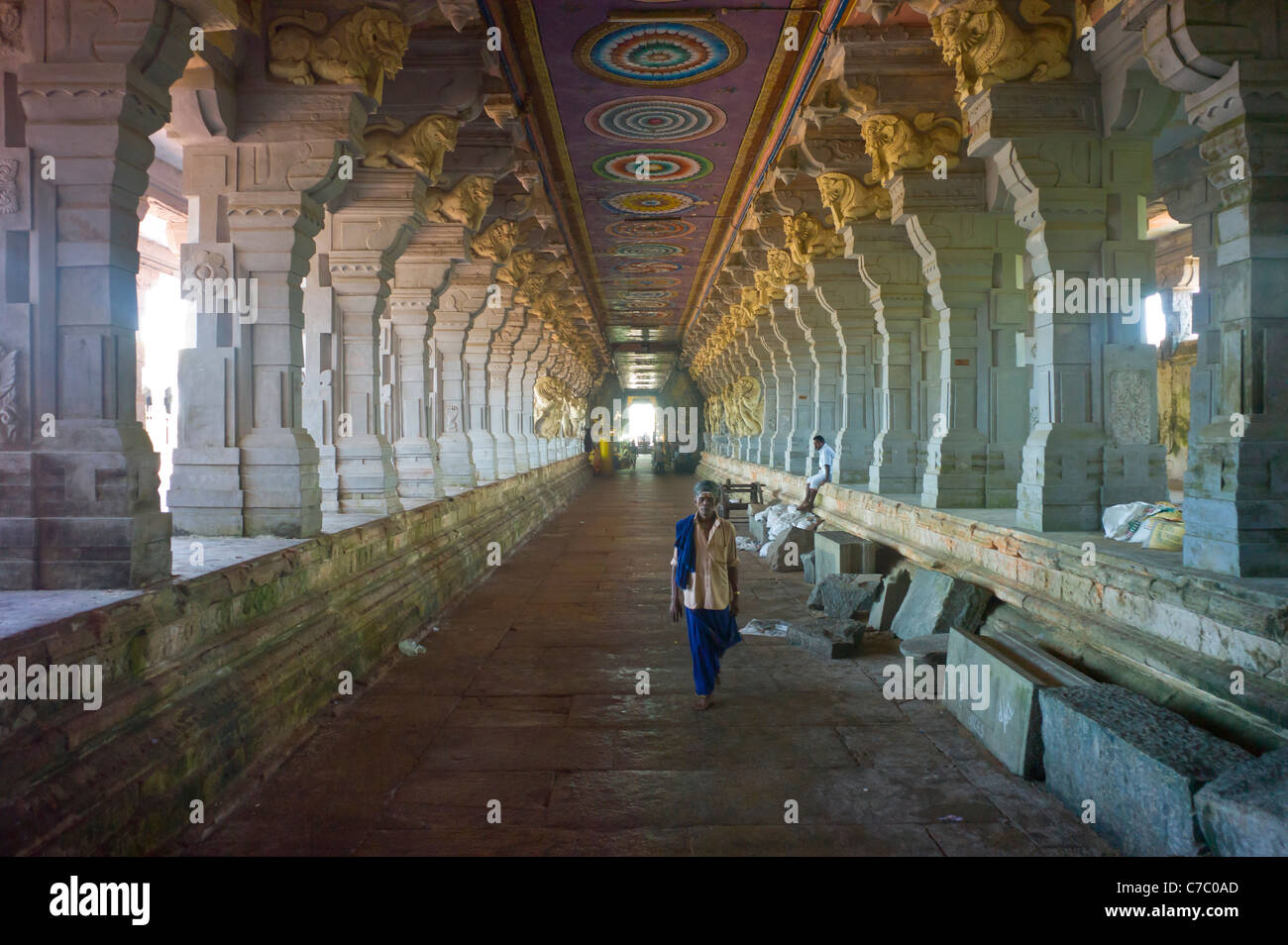 Rameshwaram temple hi-res stock photography and images - Alamy