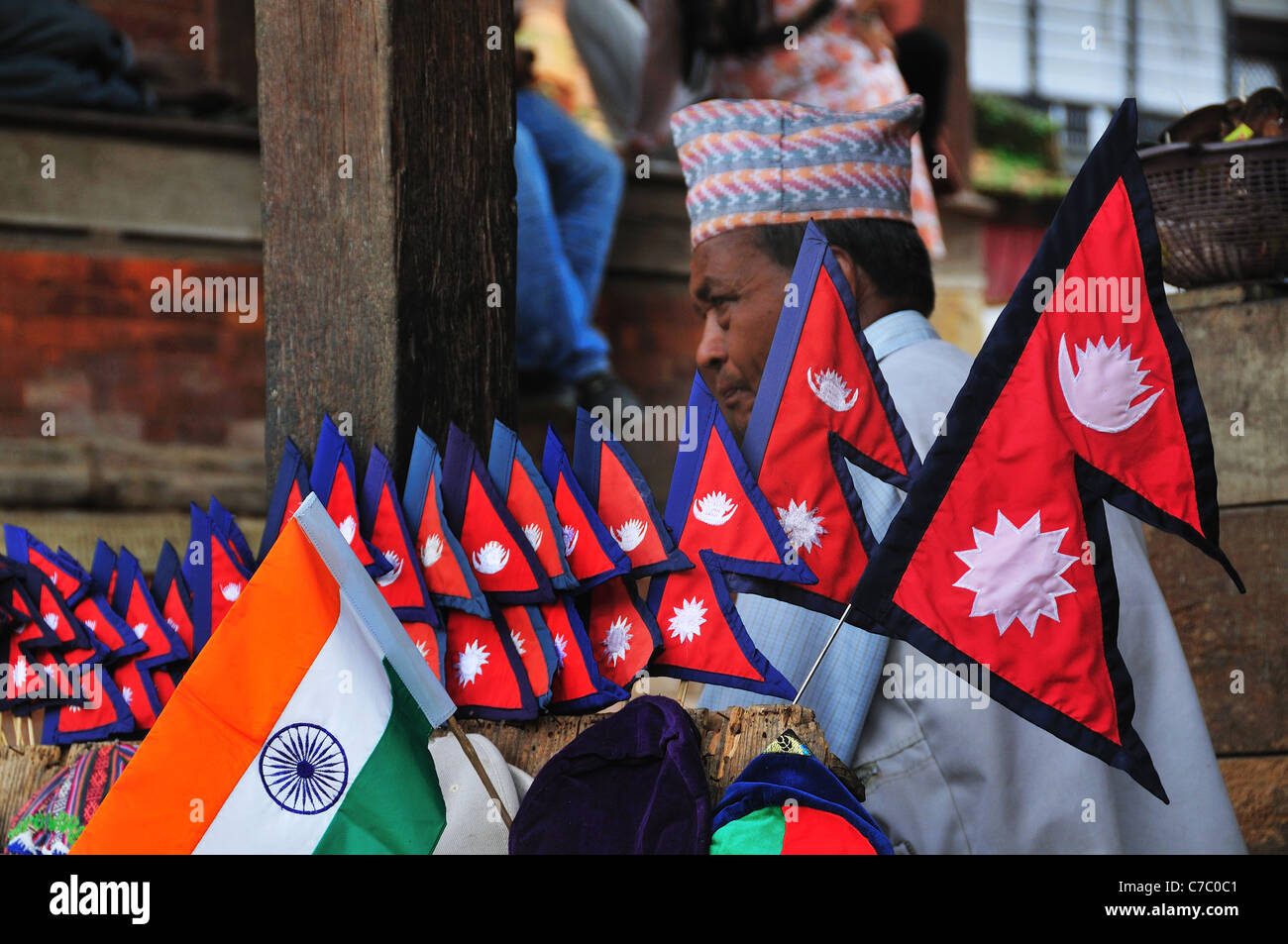 Nepal flag hi-res stock photography and images - Alamy