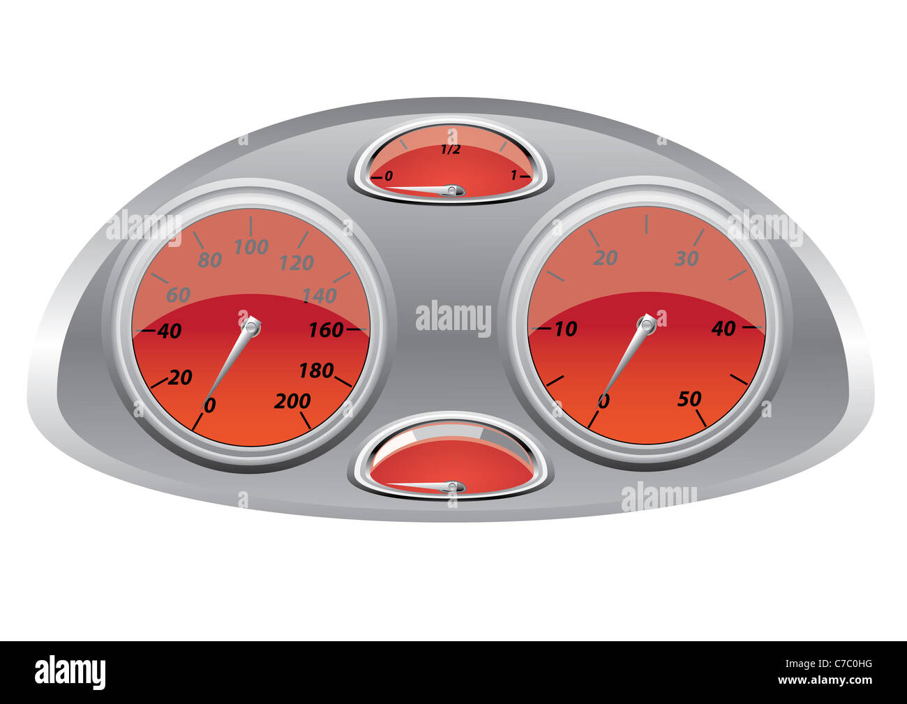 measuring device of speed illustration isolated on white background ...
