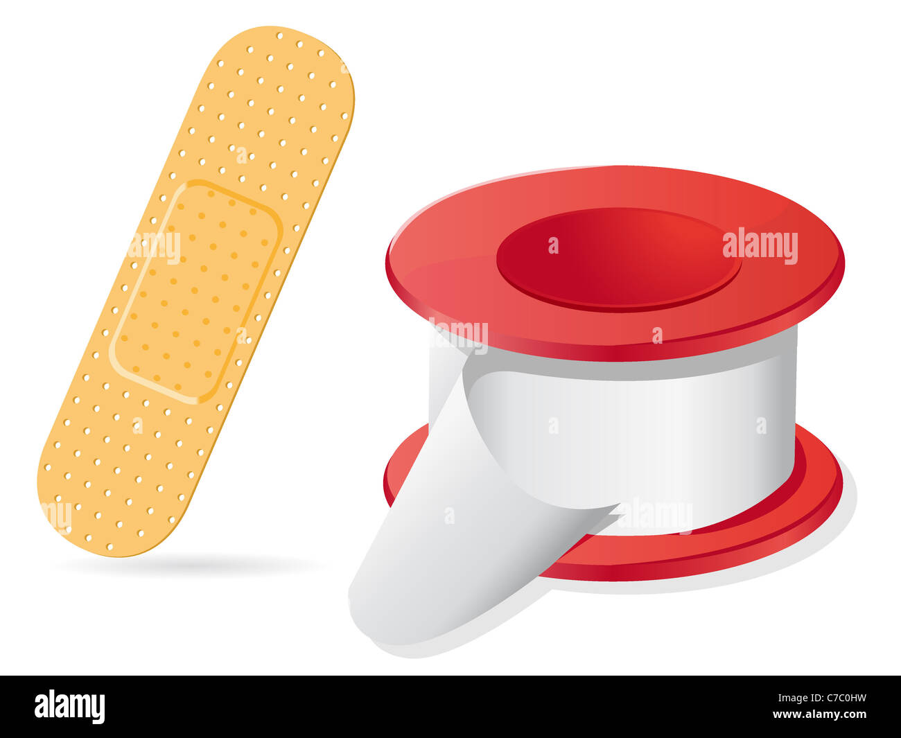 medical plaster illustration isolated on white background Stock Photo ...