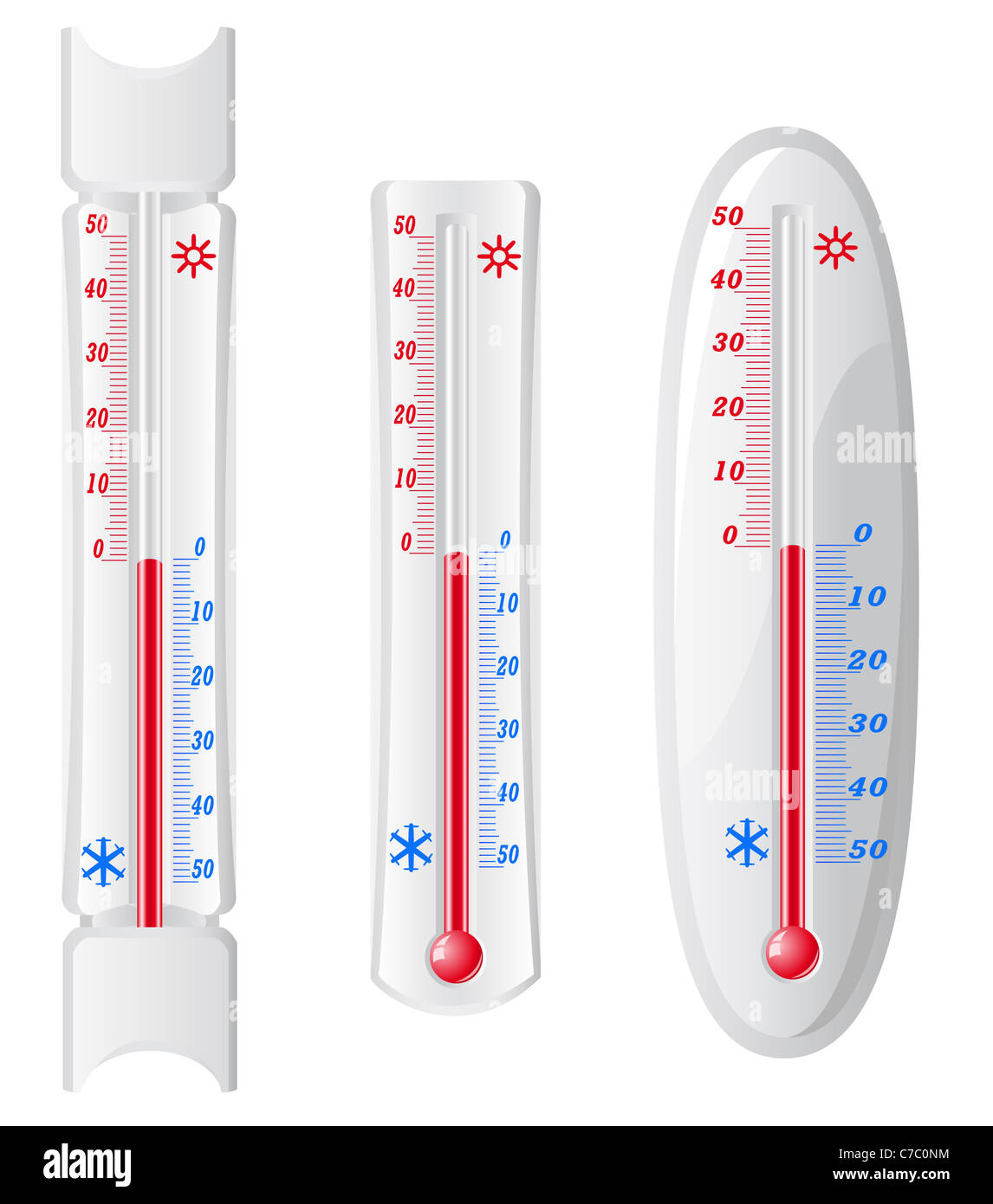 thermometer for taking temperature in the street illustration Stock ...