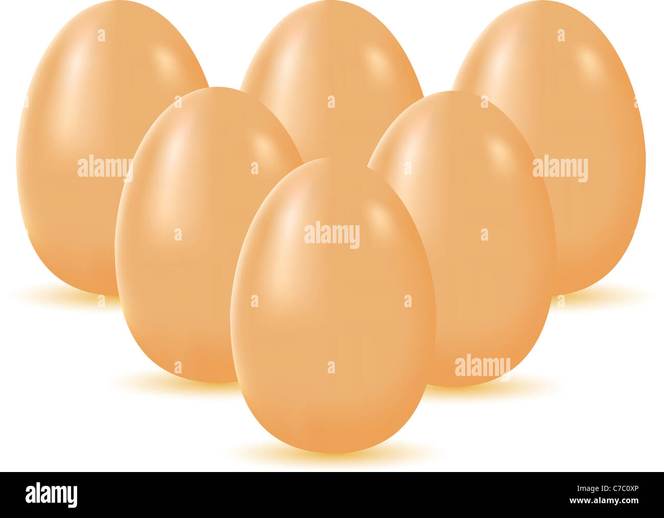 egg illustration isolated on white background Stock Photo - Alamy