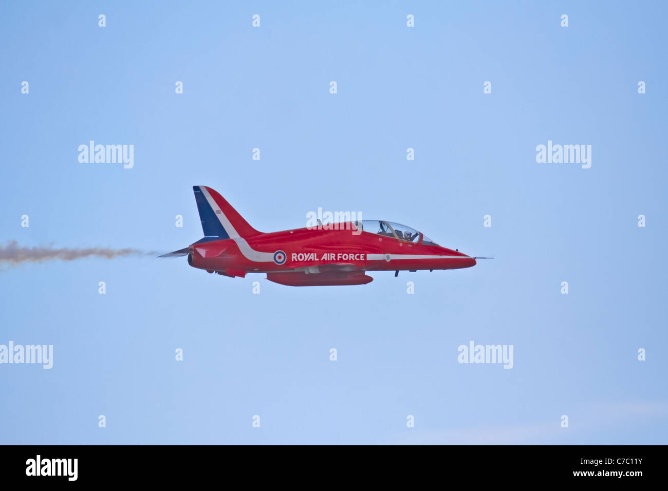 The Royal Air Force aerobatic team the Red Arrows display at Swansea ...