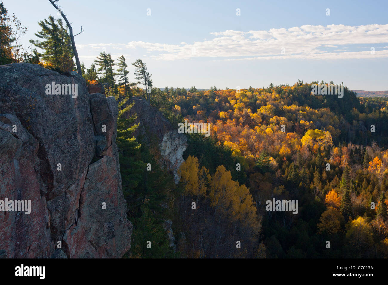 Eagle Nest Lookout in Autumn, Calabogie, Ontario, Canada Stock Photo ...