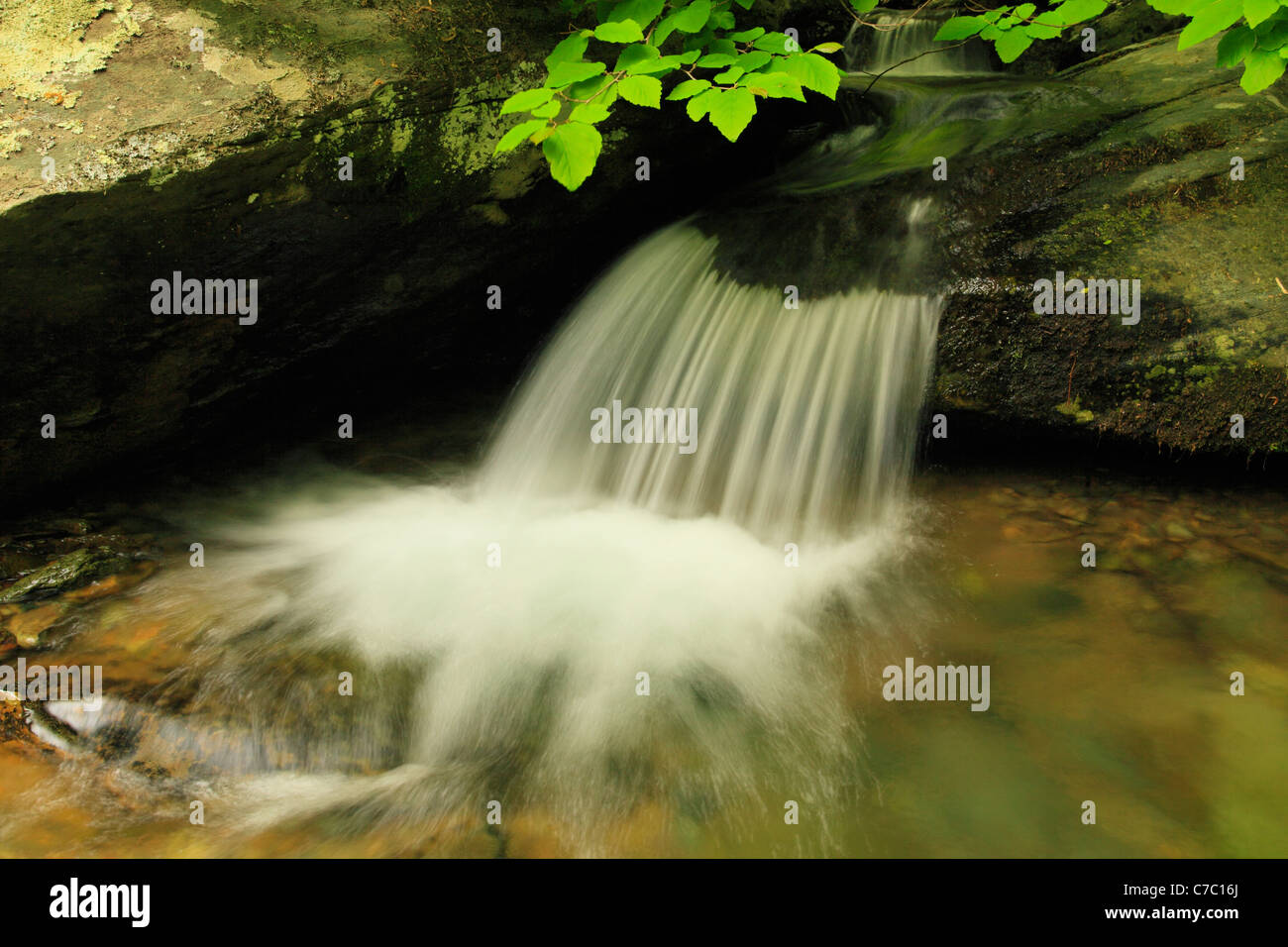 Cascade Beside Cedar Run Trail, Shenandoah National Park, Virginia, USA ...