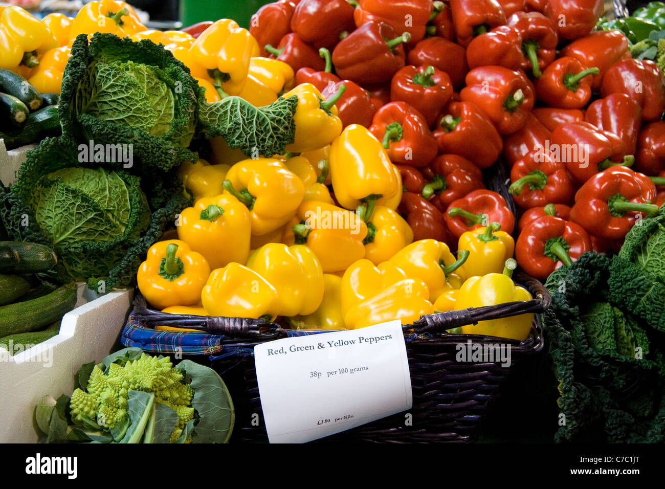 Vegetables in red, yellow, green Stock Photo - Alamy