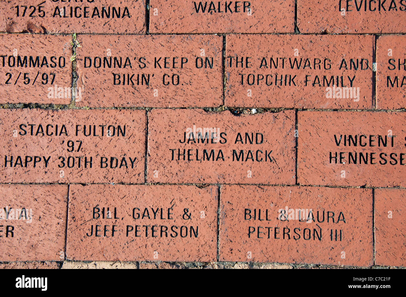 Engraved bricks hi-res stock photography and images - Alamy