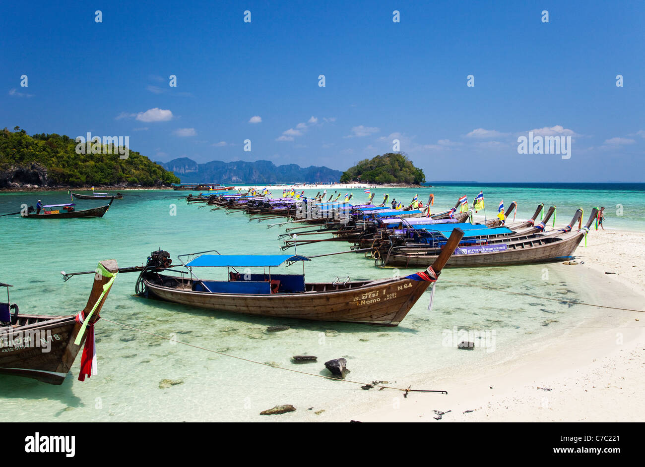 Tup island long tail boats hi-res stock photography and images - Alamy