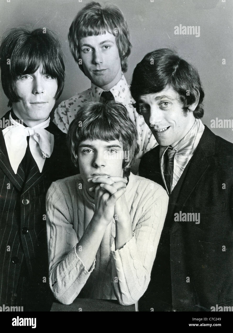 THE HERD UK pop group in 1966. From l: Andy Bown, Gary Taylor (back ...