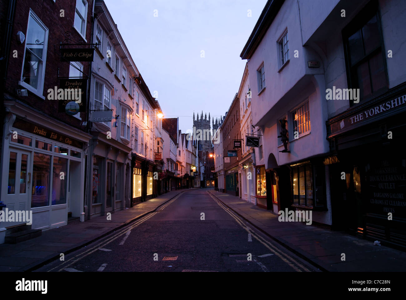 High Petergate in York Stock Photo - Alamy