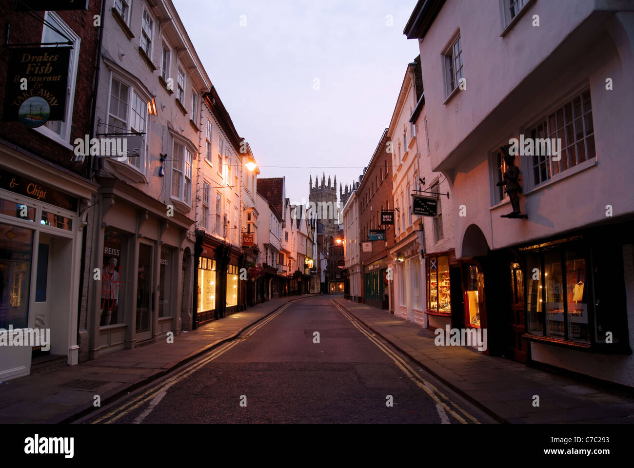 High Petergate in York Stock Photo - Alamy