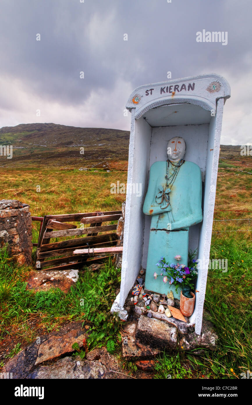 St.Ciaran's Holy Well in Irish landscape, Glencolmcille, County Donegal ...