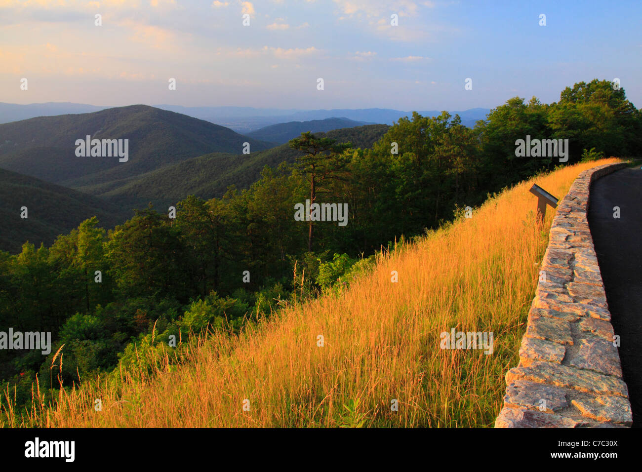 Two Mile Run Overlook, Shenandoah National Park, Virginia, USA Stock ...