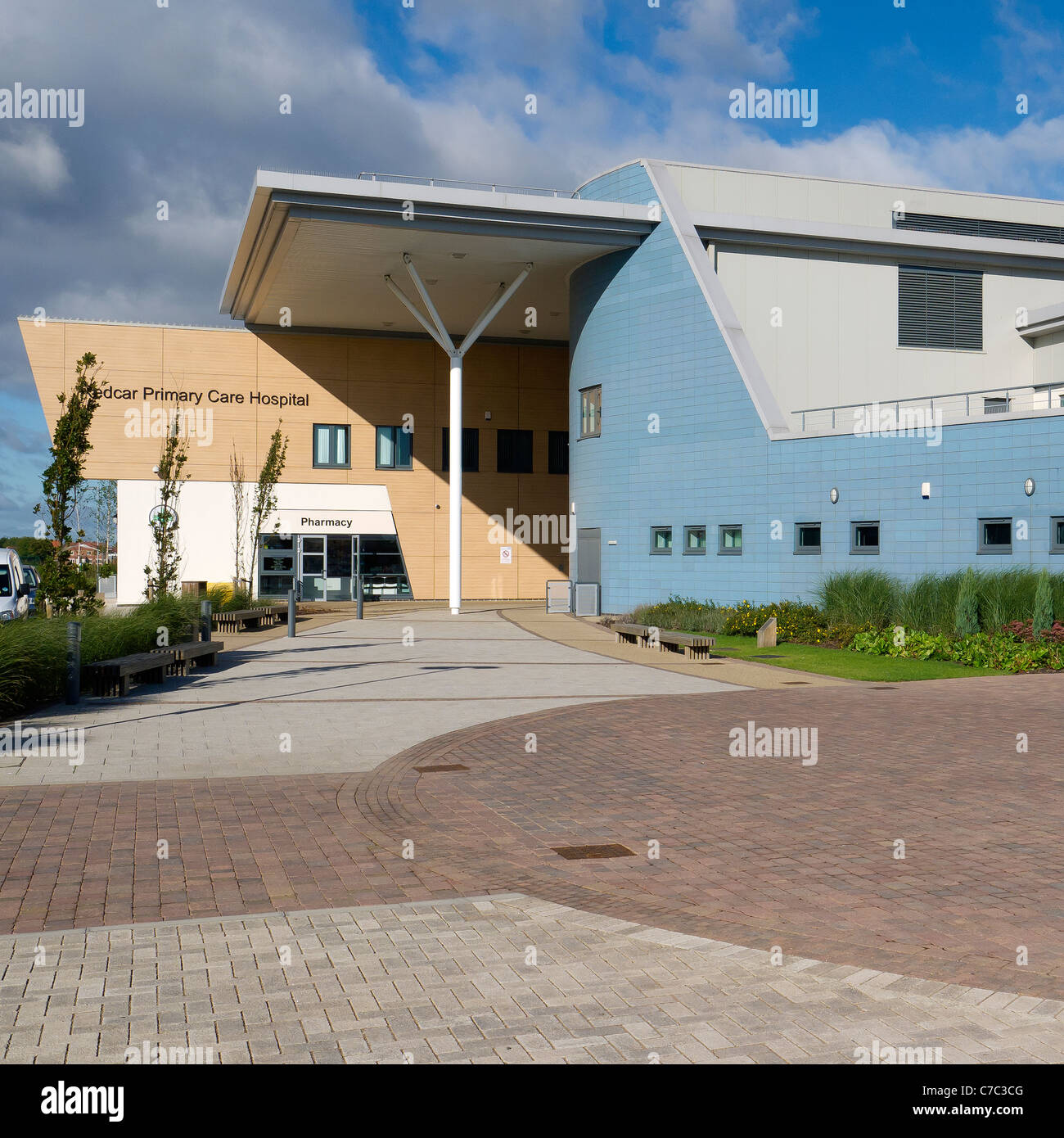 Newly built small primary care hospital Redcar Cleveland Stock Photo ...