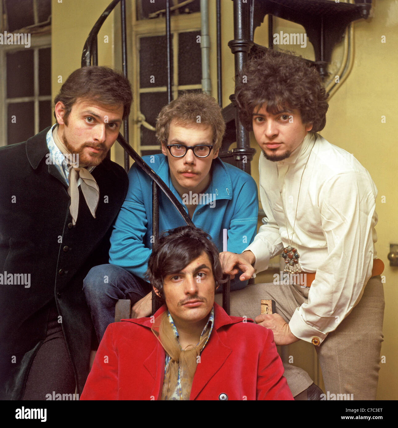 VANILLA FUDGE US group in October 1967 from l: Mark Stein, Tim Bogert ...