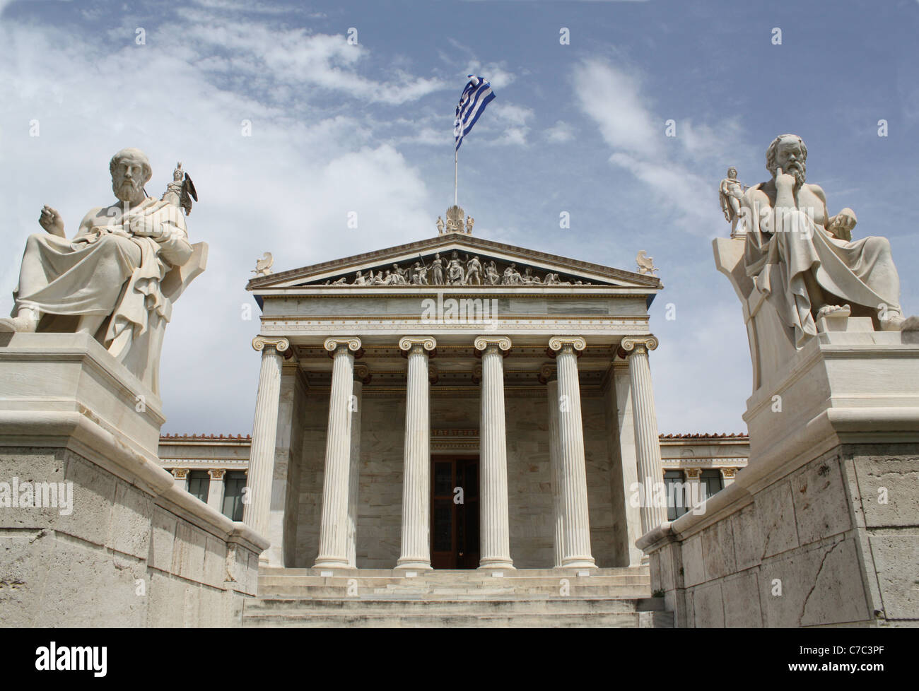 Plato athena statues academy athens hi-res stock photography and images ...