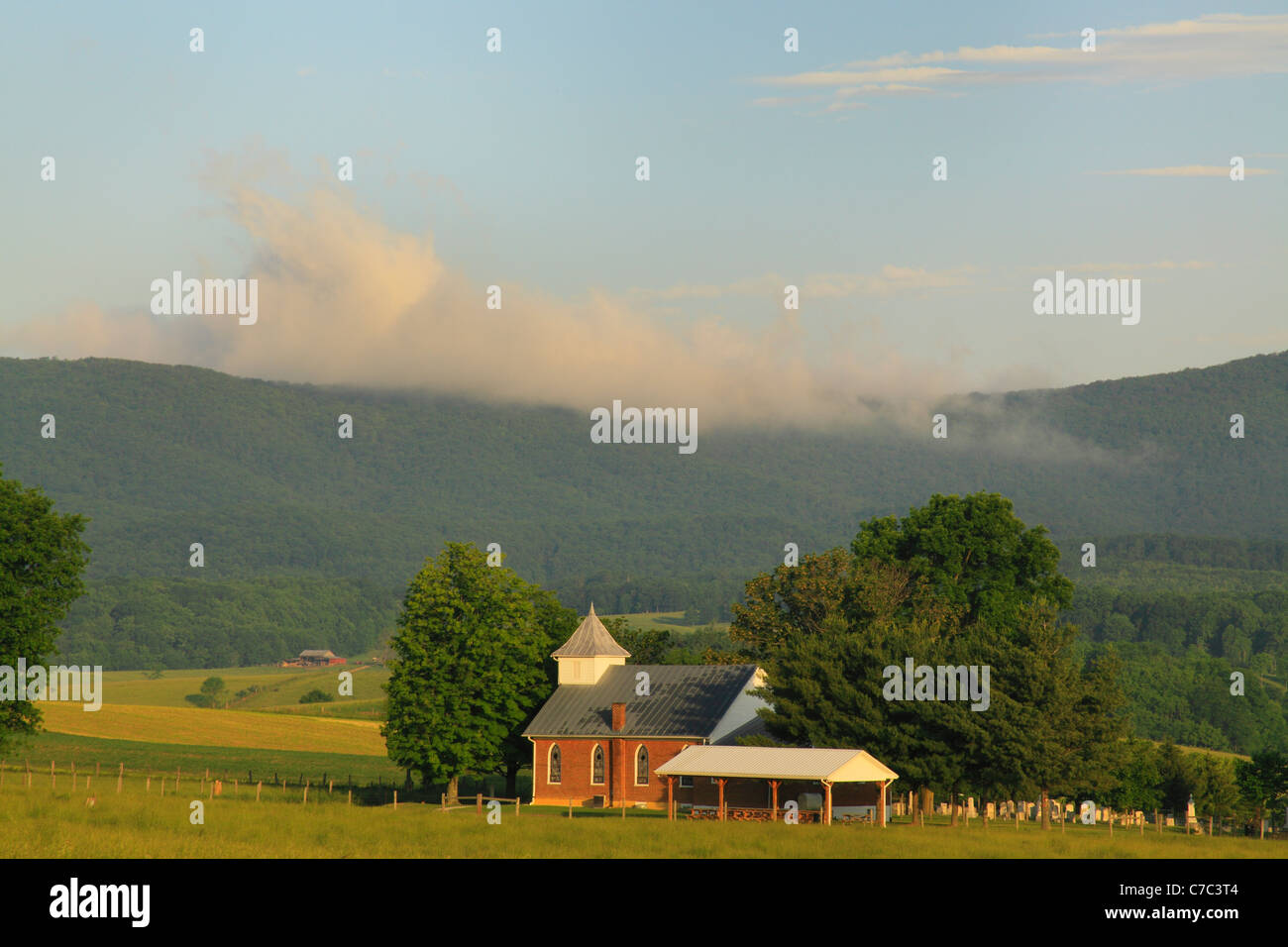 Sunrise, Swoope, Shenandoah Valley, Virginia, USA Stock Photo - Alamy
